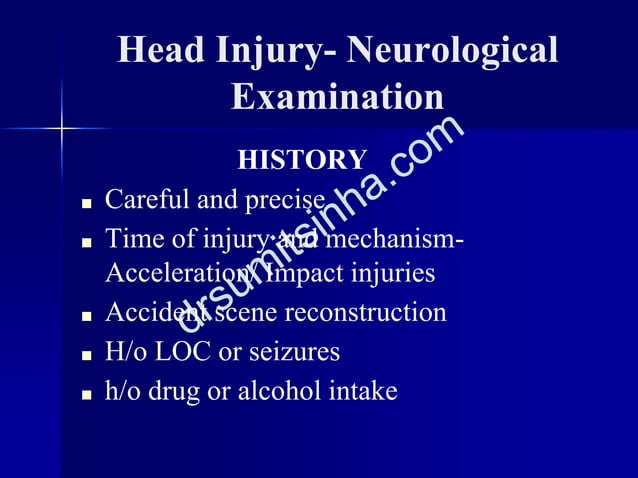 Head injury management lecture.ppt (1) | PPT