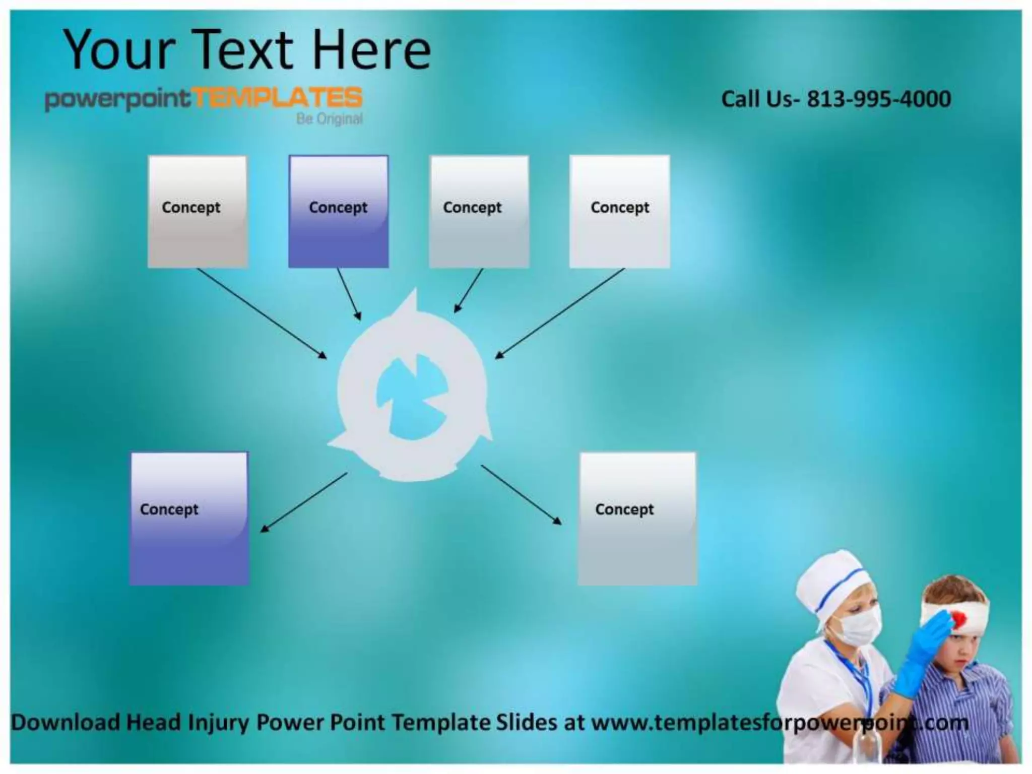 Head Injury Powerpoint Template | PPT