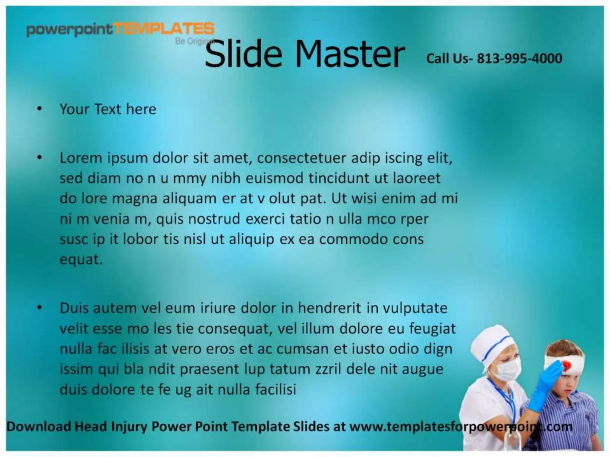 Head Injury Powerpoint Template | PPT