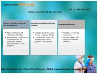 Head Injury Powerpoint Template | PPT