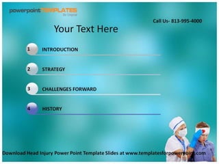 Head Injury Powerpoint Template | PPT