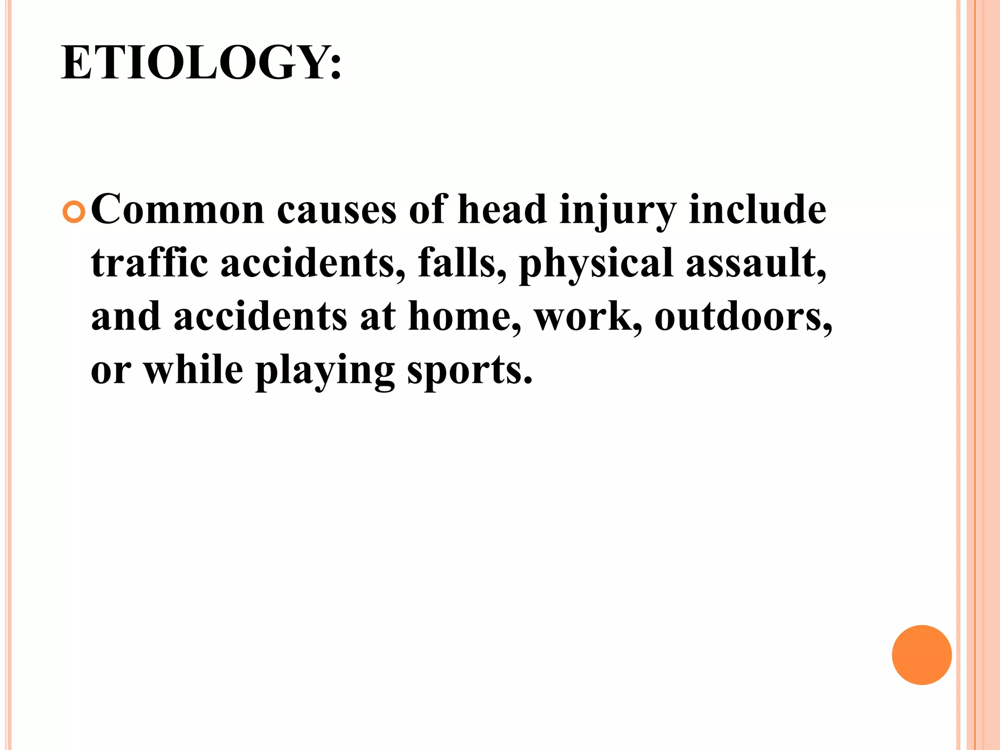 Head injury ppt | PPTX