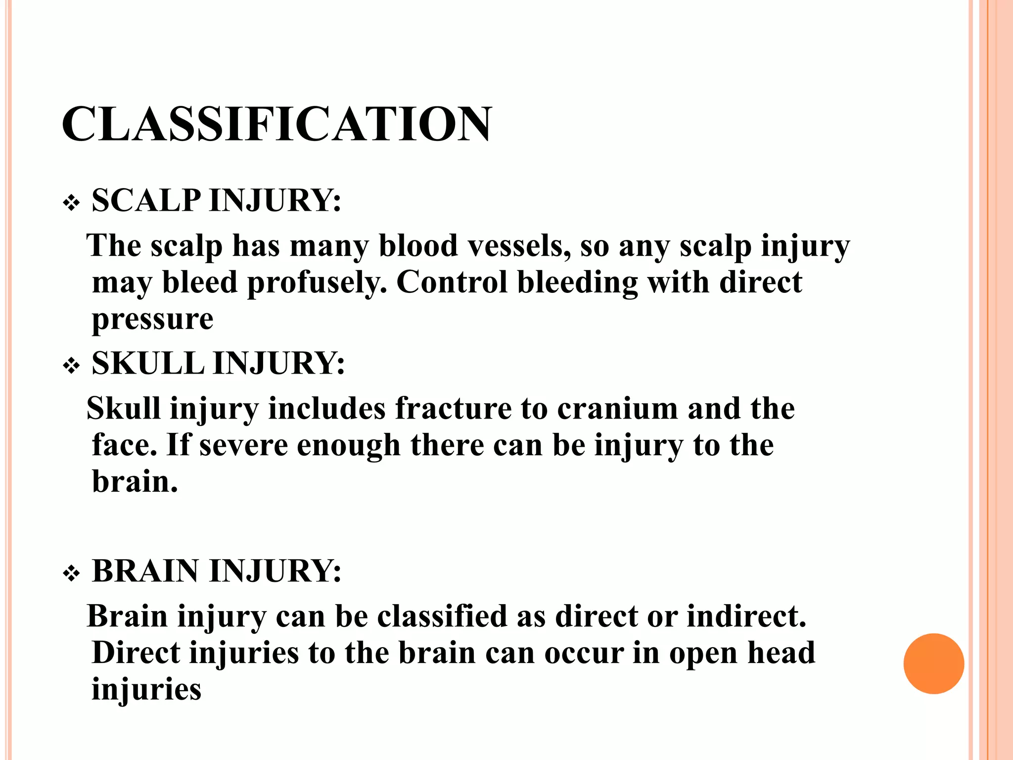 Head injury ppt | PPTX