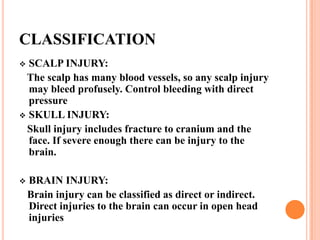 Head injury ppt | PPTX