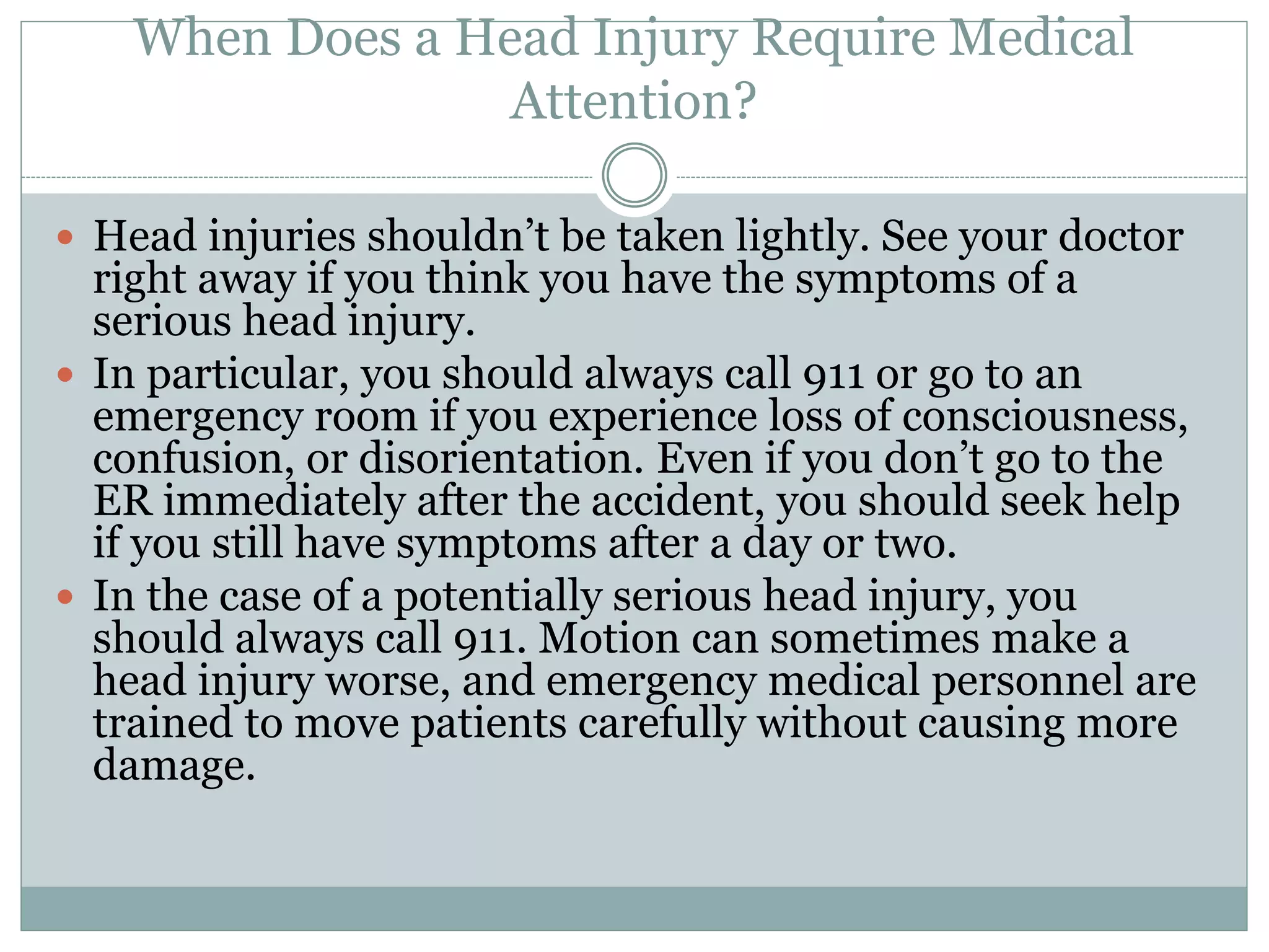 Head injury | PPT