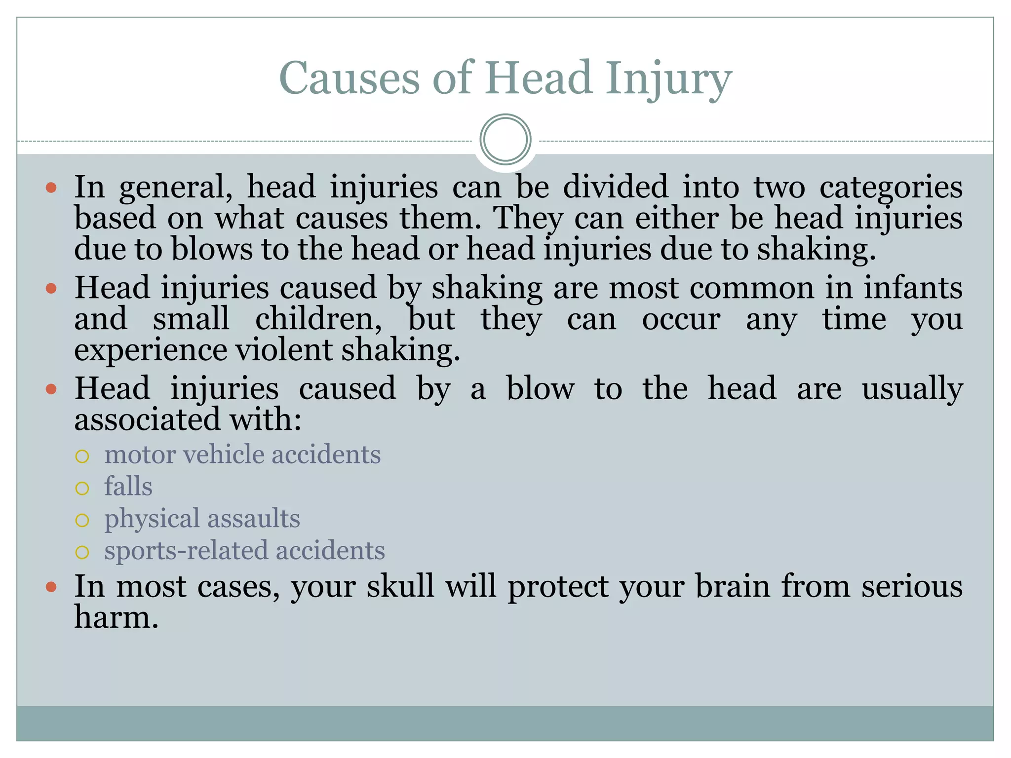 Head injury ppt | PPTX