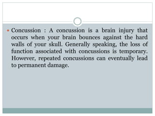 Head injury ppt | PPTX