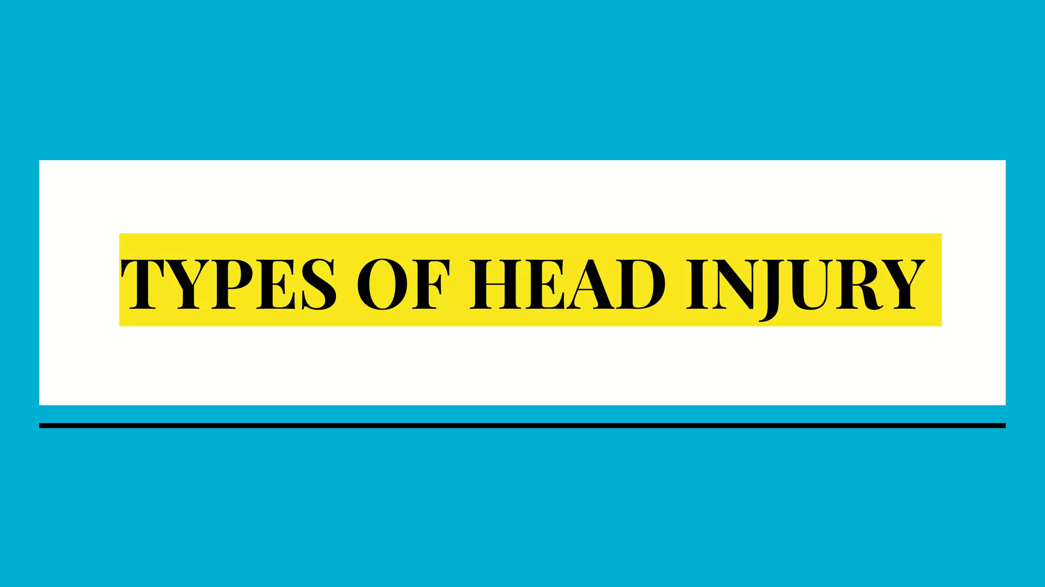 Head injury presentation | PPTX