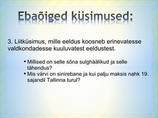 Head ja halvad küsimused | PPT
