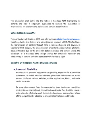 Headless AEM: Separating Content And Delivery For Microservices ...