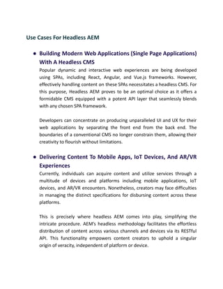 Headless AEM: Separating Content And Delivery For Microservices ...