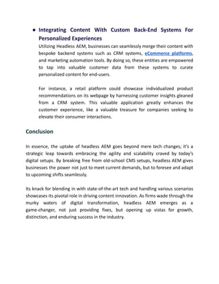 Headless AEM: Separating Content And Delivery For Microservices ...