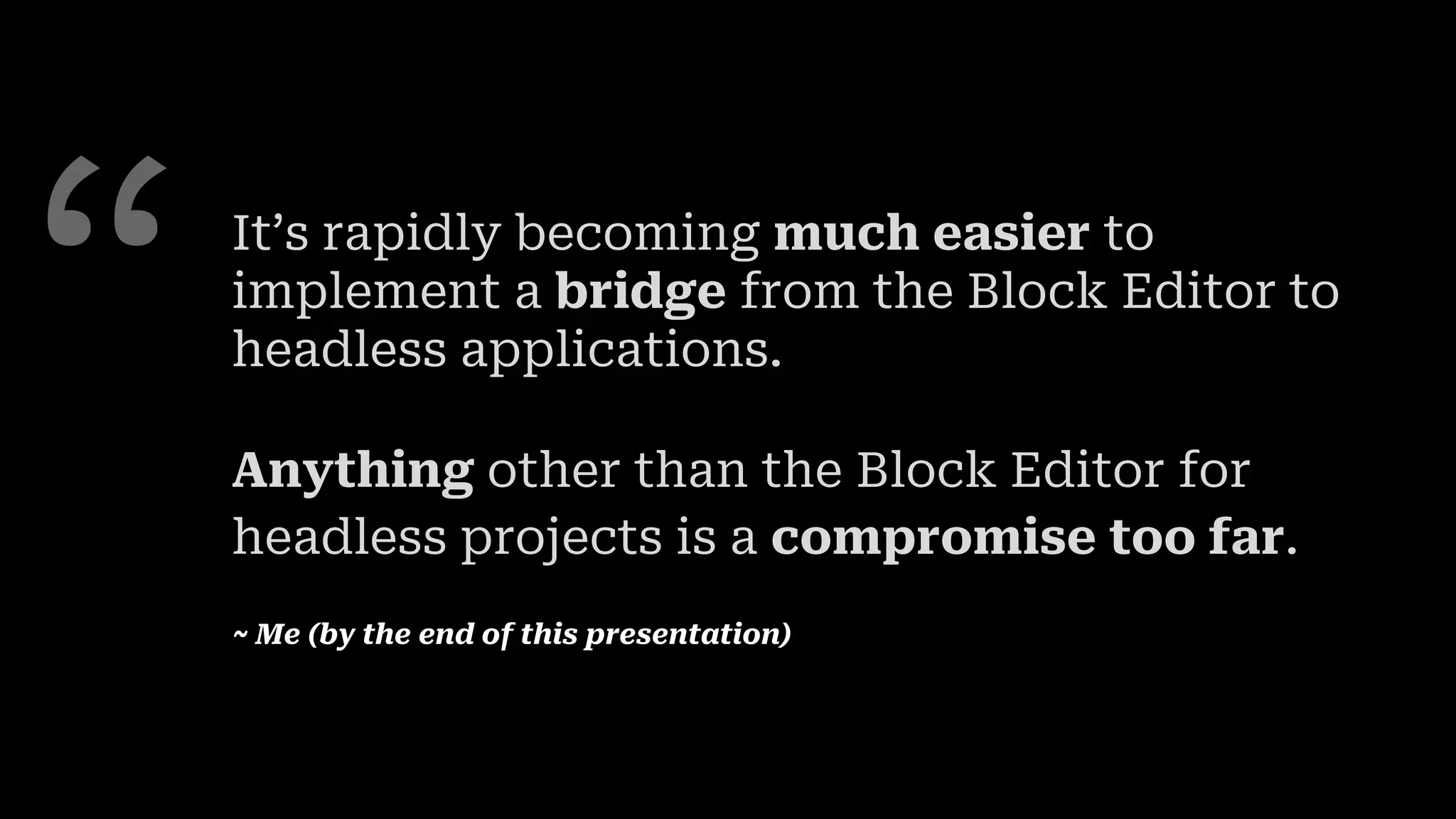 The Headless Block Editor | PPTX
