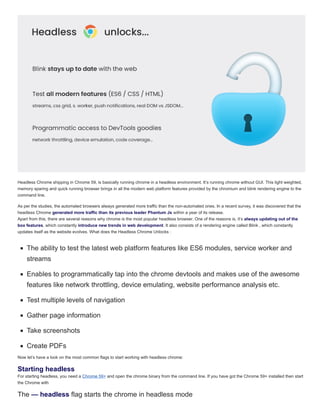 Headless browser a stepping stone towards developing smarter web ...