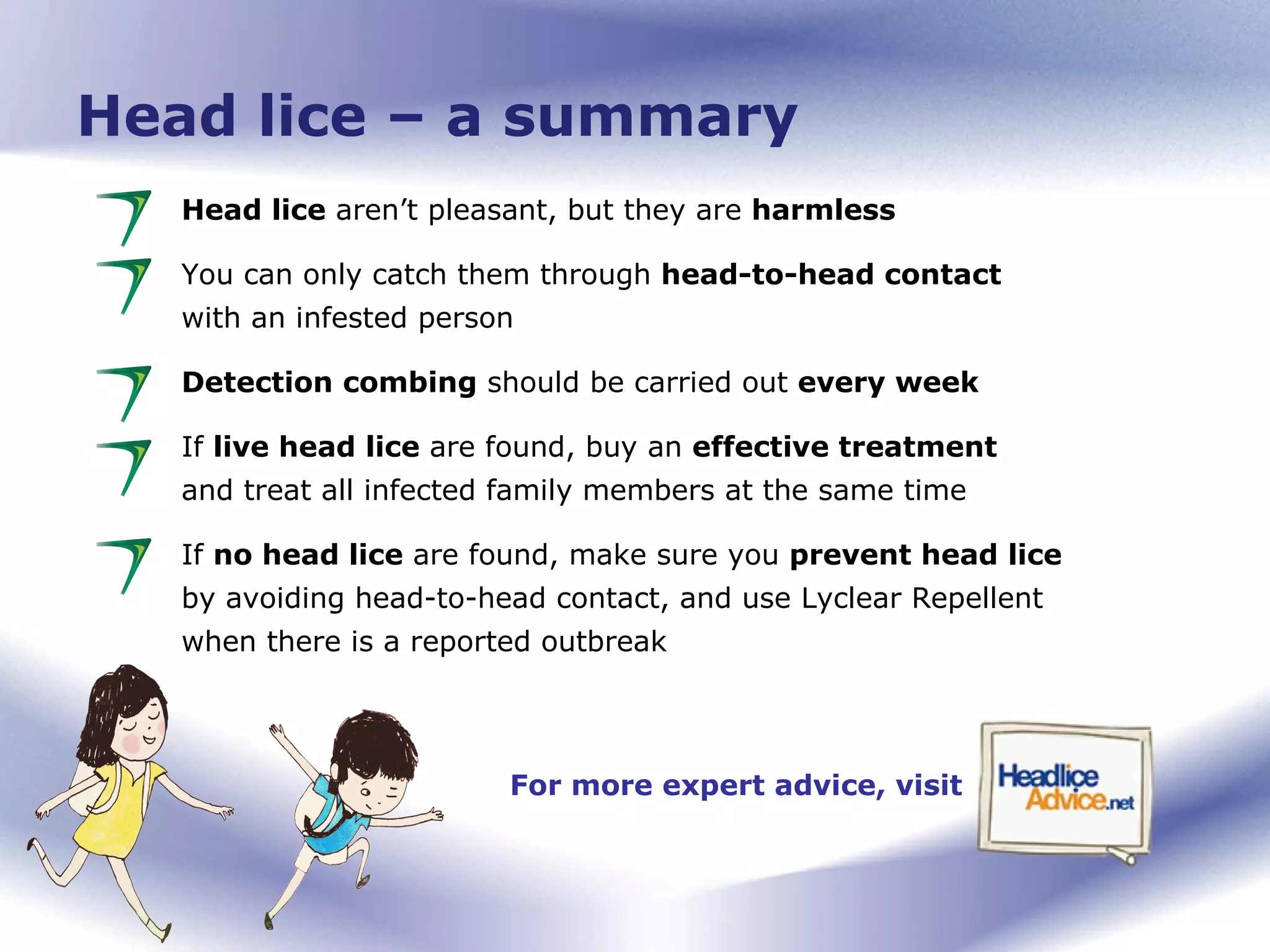 Head Lice Advice for Parents | PPT
