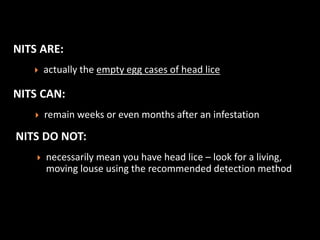Head lice in Childcare Settings | PDF