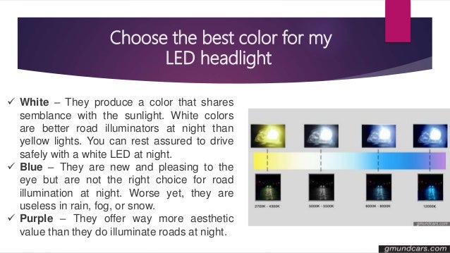 Headlight Color Guide | PPTX | Weather | Science