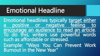 HEADLINE-WRITING.pptxltlgtjktjkgktjktjkgjktjktk | PPT