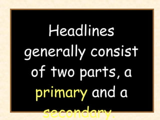 Headline Writing | PPT