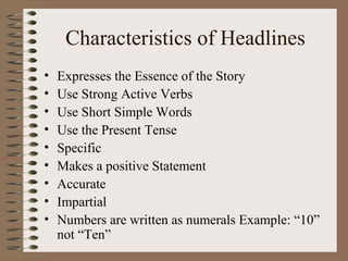 Summary Headlines | PPT