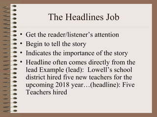 Summary Headlines | PPT