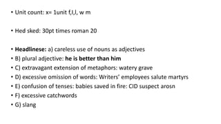 Headlines writing | PPTX