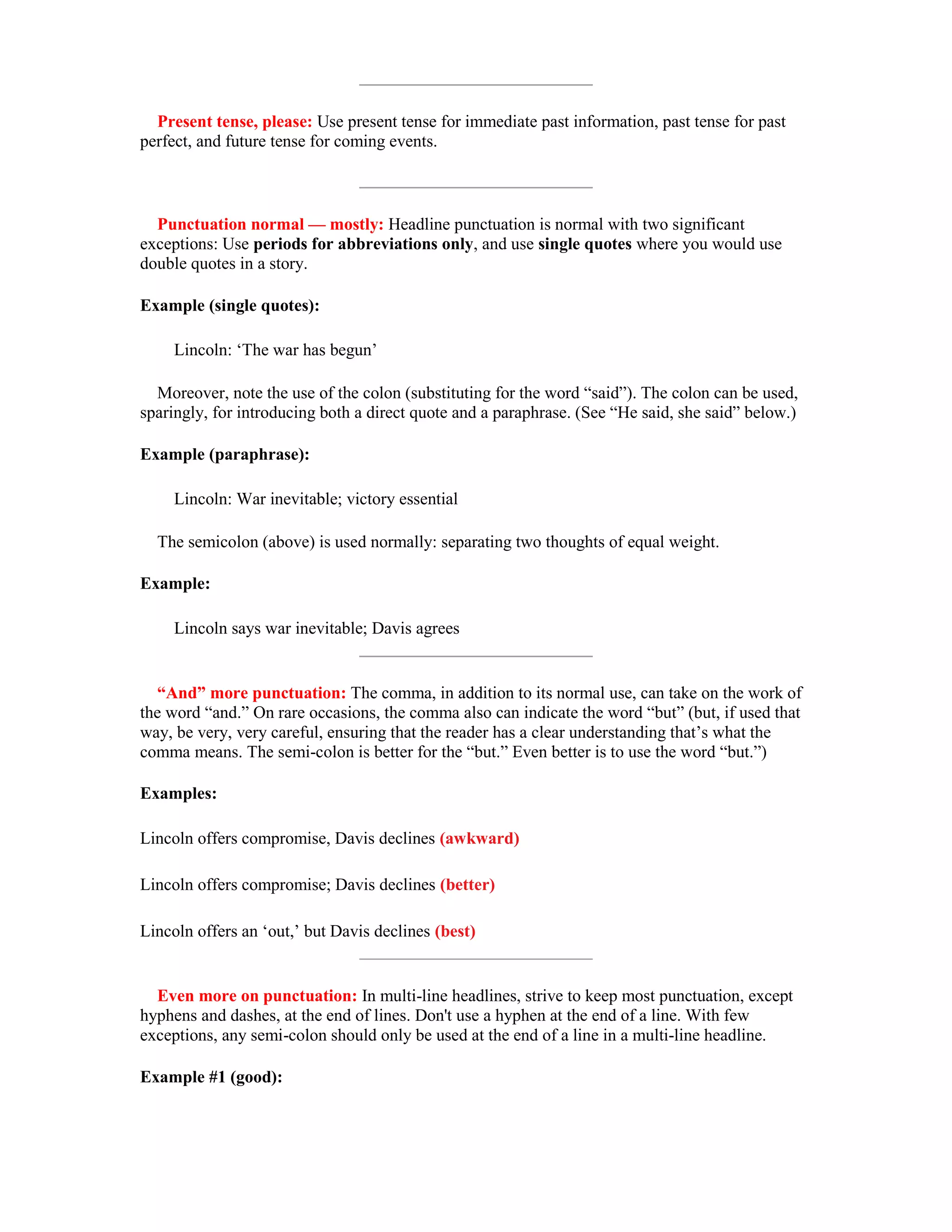 Headlines & Caption Writing Course Content | DOC