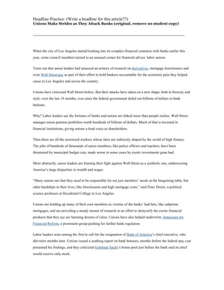 Headlines & Caption Writing Course Content | DOC