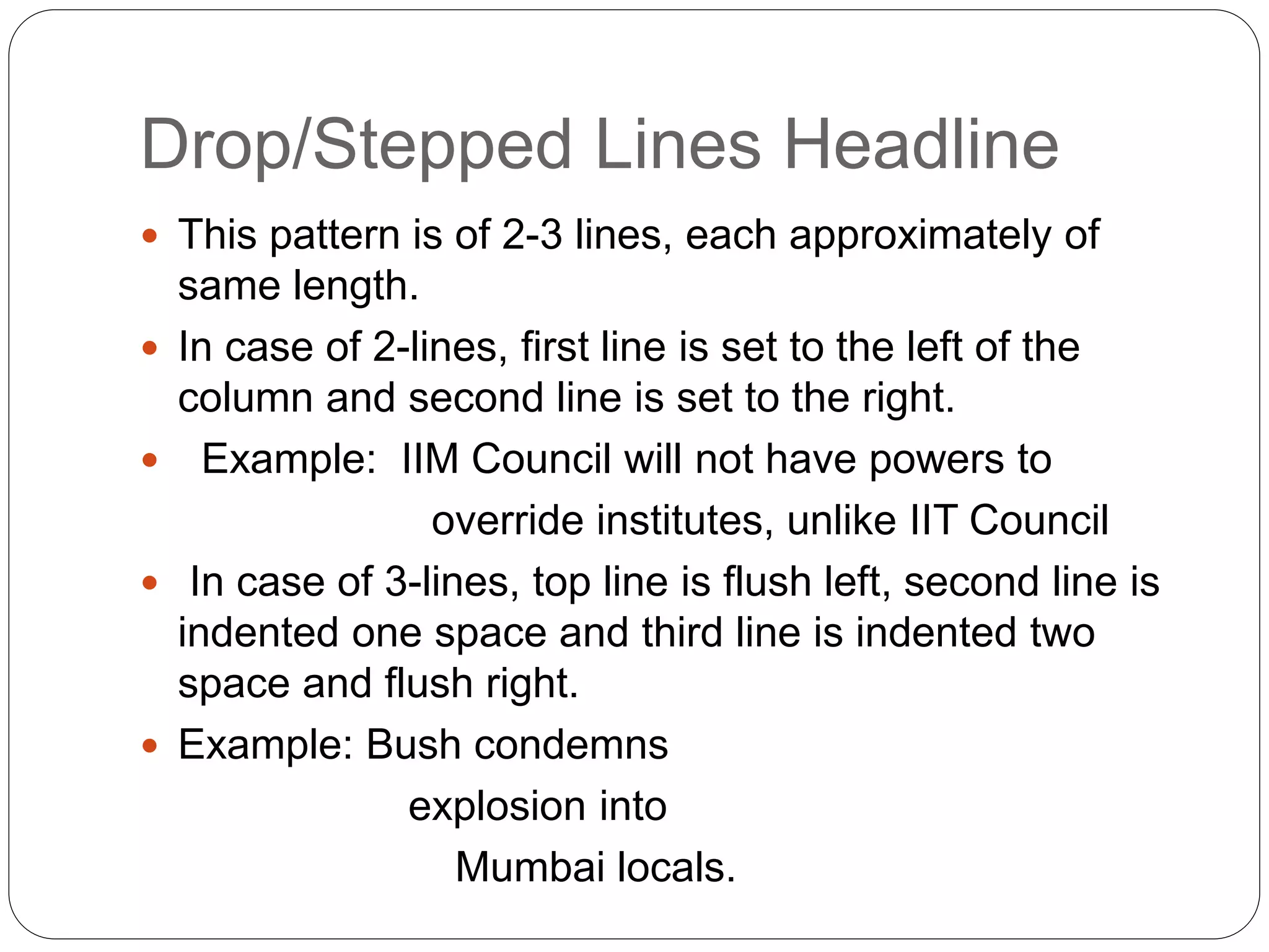 Headlines patterns | PPTX