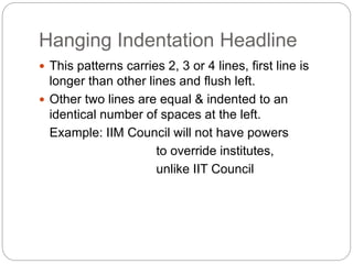 Headlines patterns | PPTX