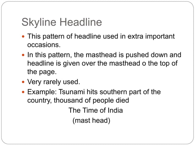 Headlines patterns | PPTX