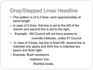 Headlines patterns | PPTX