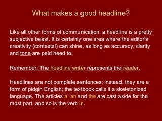 Copy-editor (rules and guide) | PPT