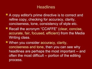 Copy-editor (rules and guide) | PPT
