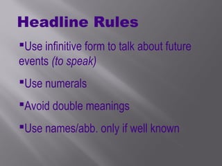 Headline Writing | PPT