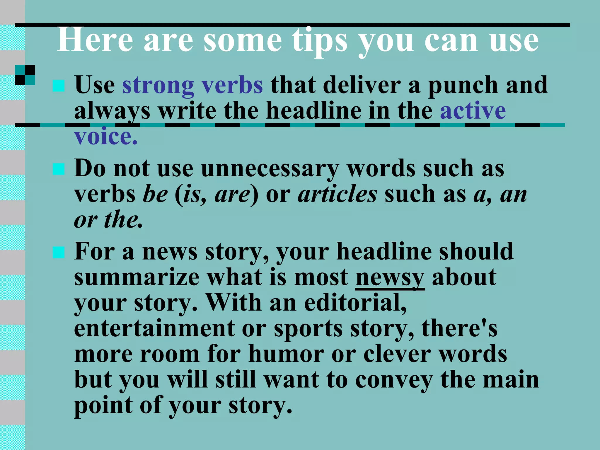Headline Writing.ppt