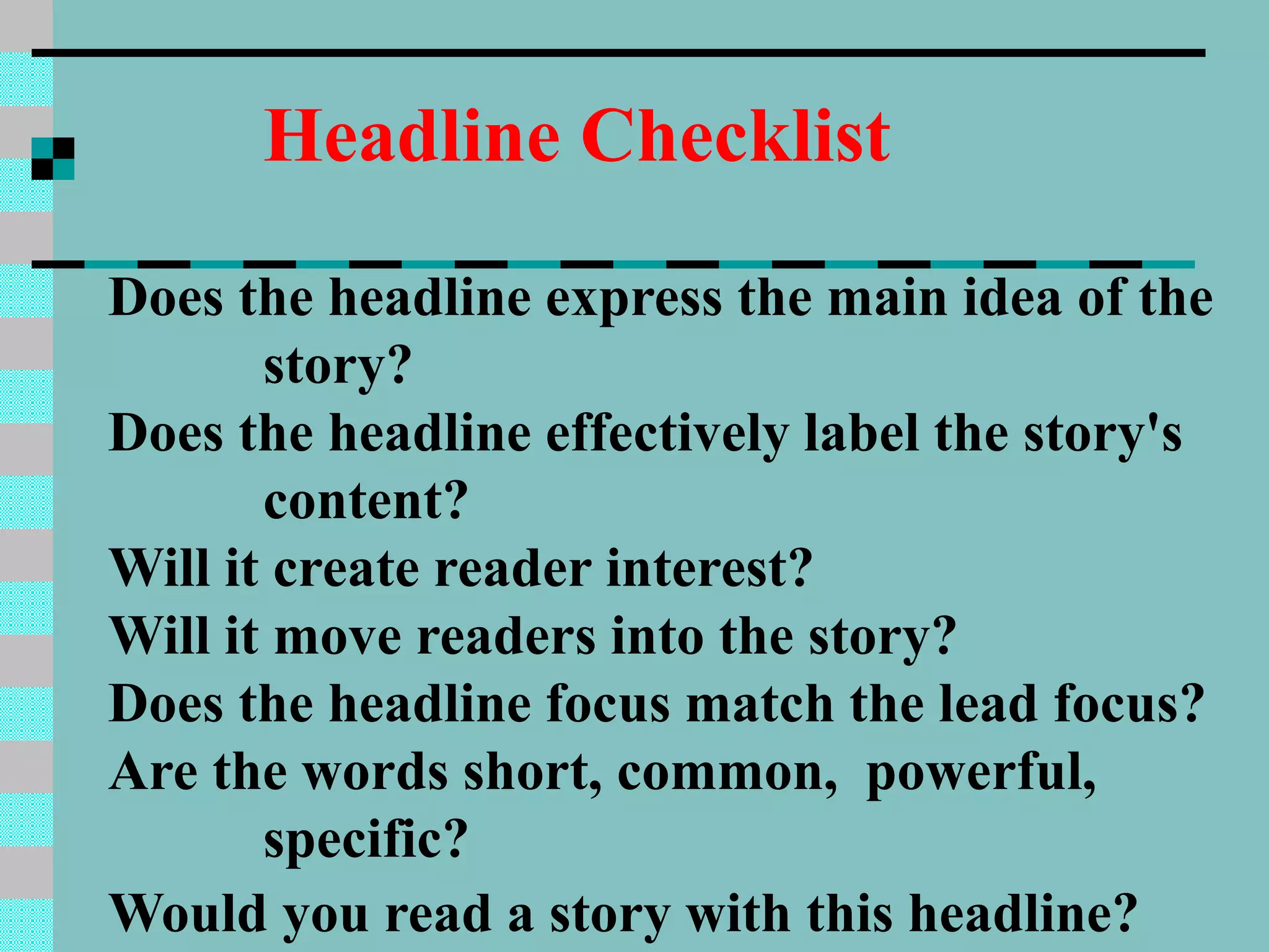 Headline Writing.ppt