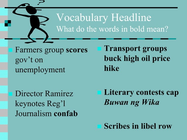 Headline Writing.ppt | Sports Video Games | Video Game Genres