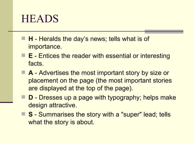 Headline writing pm | PPT