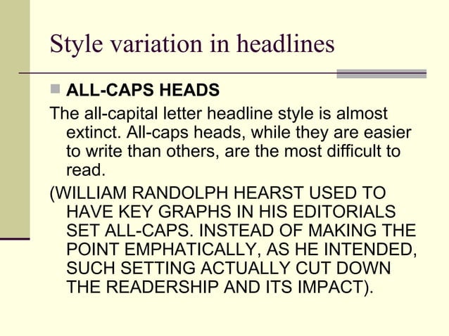 Headline writing pm | PPT