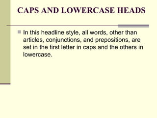 Headline writing pm | PPT