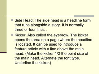 Headline writing pm | PPT