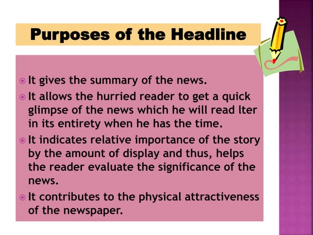 Headline Writing ppt 2013.pptx | Desktop Publishing | Computer Software ...