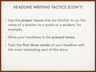 Headline writing tips | PDF