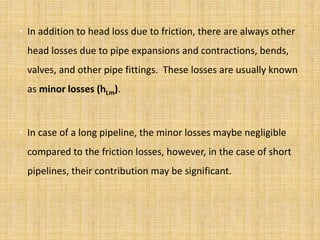 Head losses | PPTX