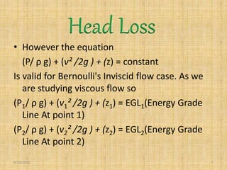 Head losses | PPTX