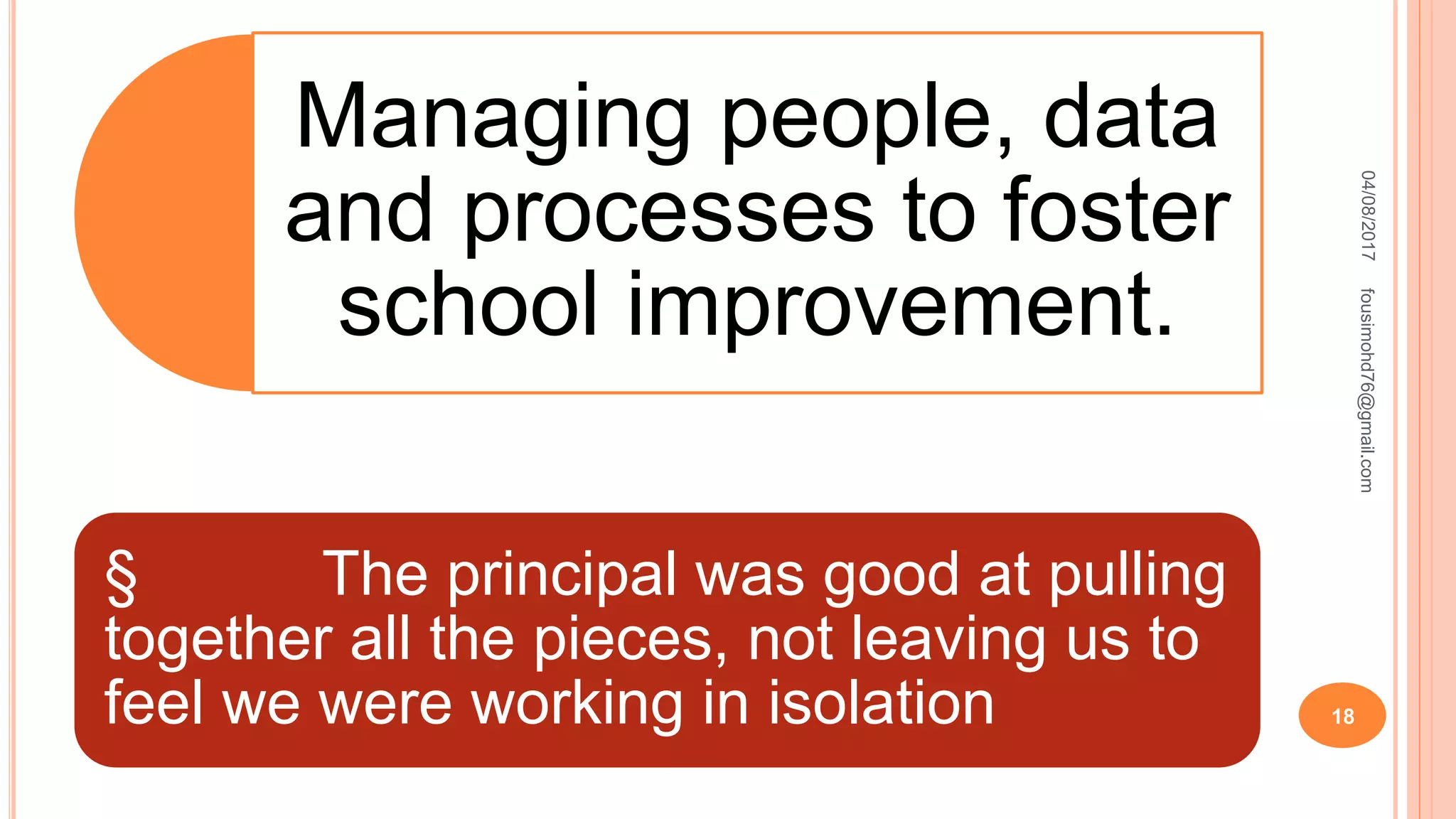 Head master duties and responsibilities | PPTX