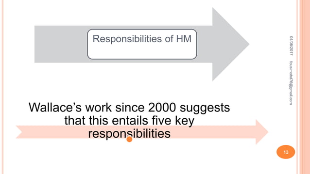 Head master duties and responsibilities | PPTX | Professional School ...