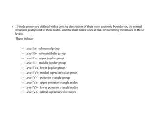 Head n neck nodal delineation ppt | PPTX