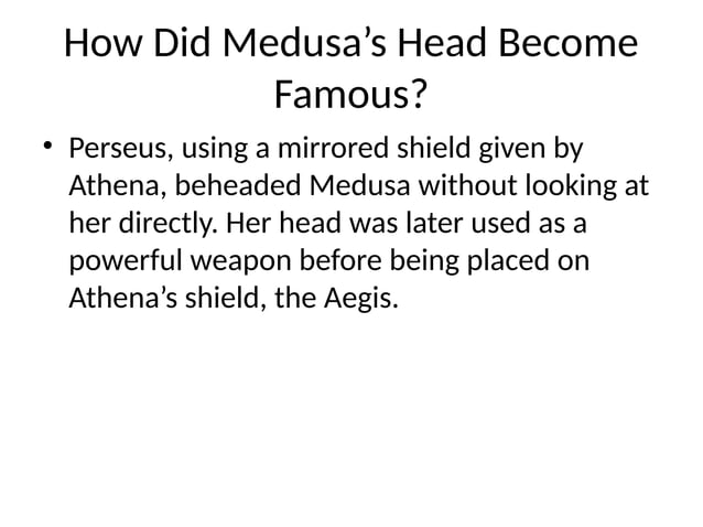 Head_of_Medusa- power point presentation | PPT